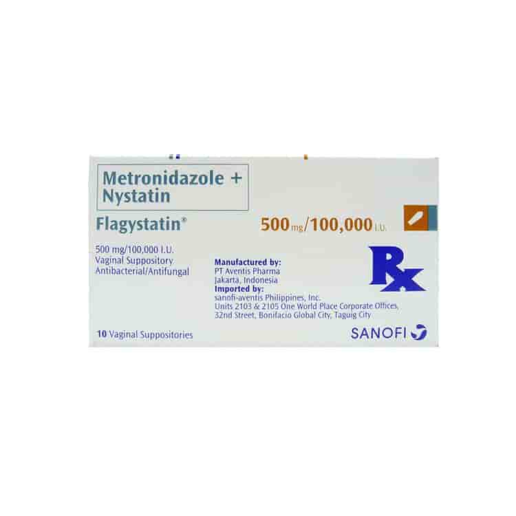 FLAGYSTATIN Metronidazole / Nystatin 500mg / 100,000IU Vaginal ...